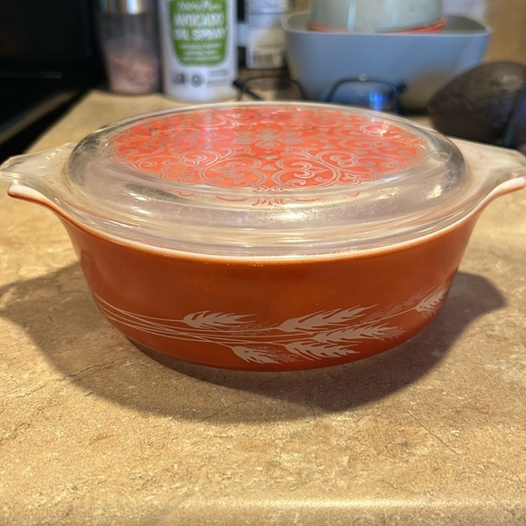 Pyrex | Kitchen | Pyrex Harvest Wheat With Lid 47b | Poshmark